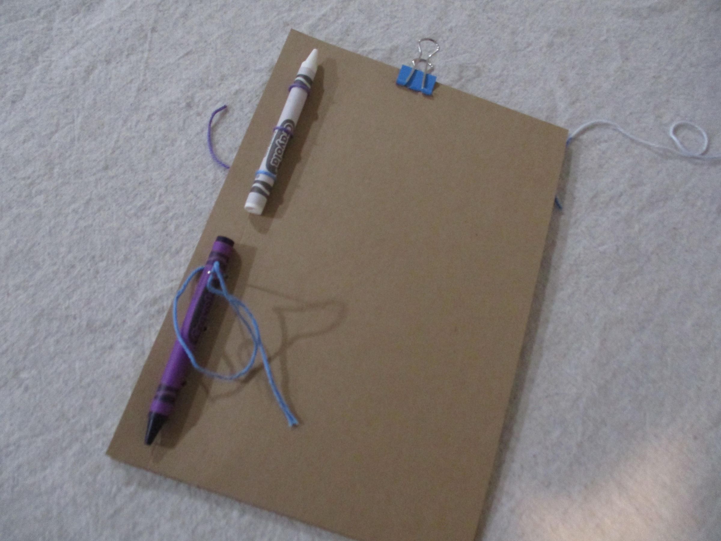 "Colors and Shapes" Journal With Crayon Stick Binding : 8 Steps (with ...