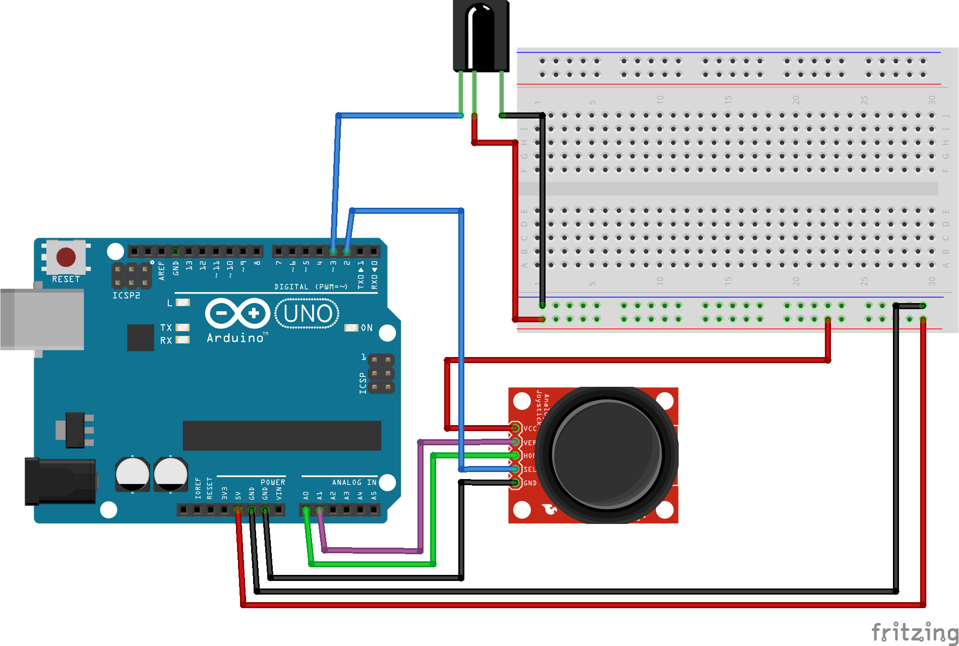 Arduino-Controlled Platformer Game With Joystick and IR Receiver : 3 ...