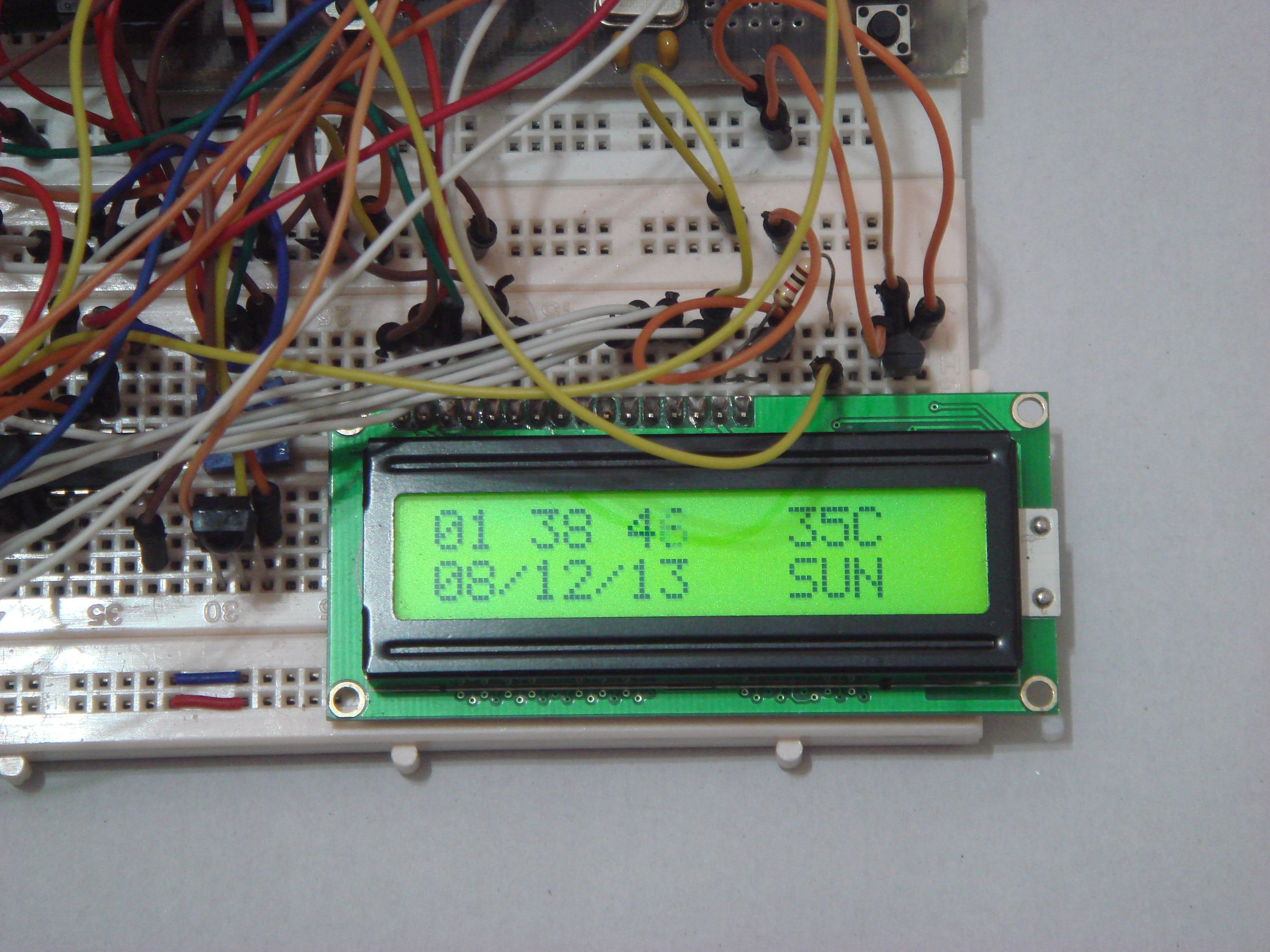 Digital Clock Using 7 Segment Display Controlled Using TV Remote : 12 ...