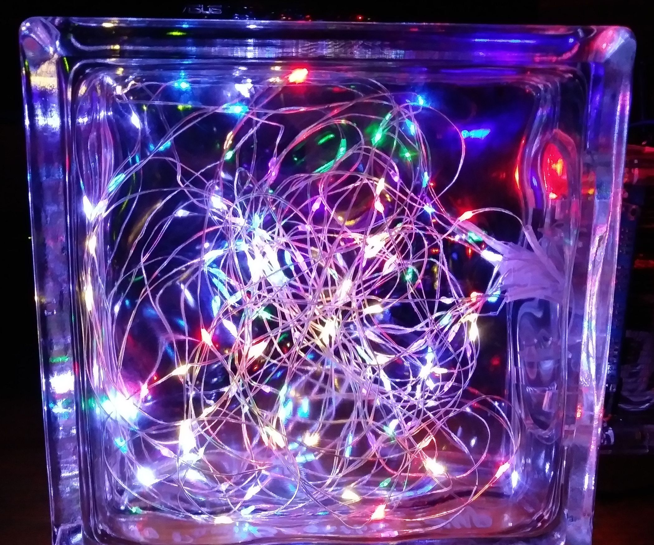 Putting Lights In Glass Blocks Kismas Glass Brick Lamps: A Fusion Of