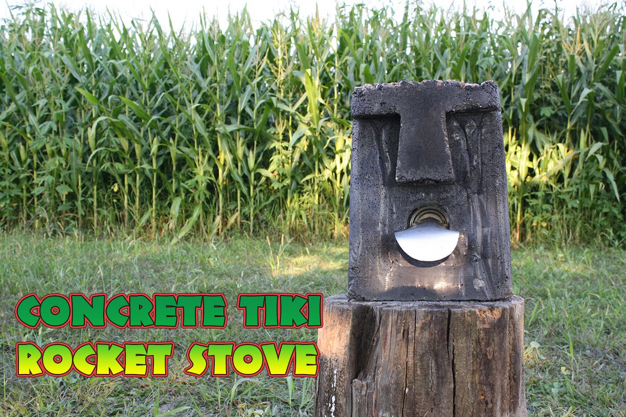 Concrete Tiki Rocket Stove : 7 Steps (with Pictures) - Instructables