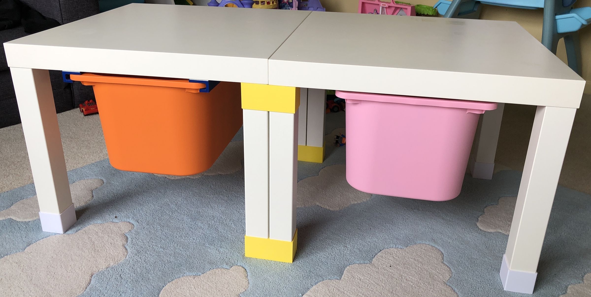 Hardware-free LEGO/DUPLO Table (IKEA LACK Hack) : 9 Steps (with ...