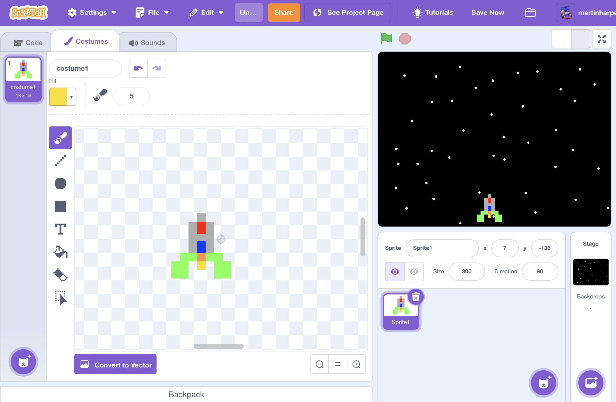 How to Code a Basic Retro Space Shooter on Scratch! : 7 Steps ...