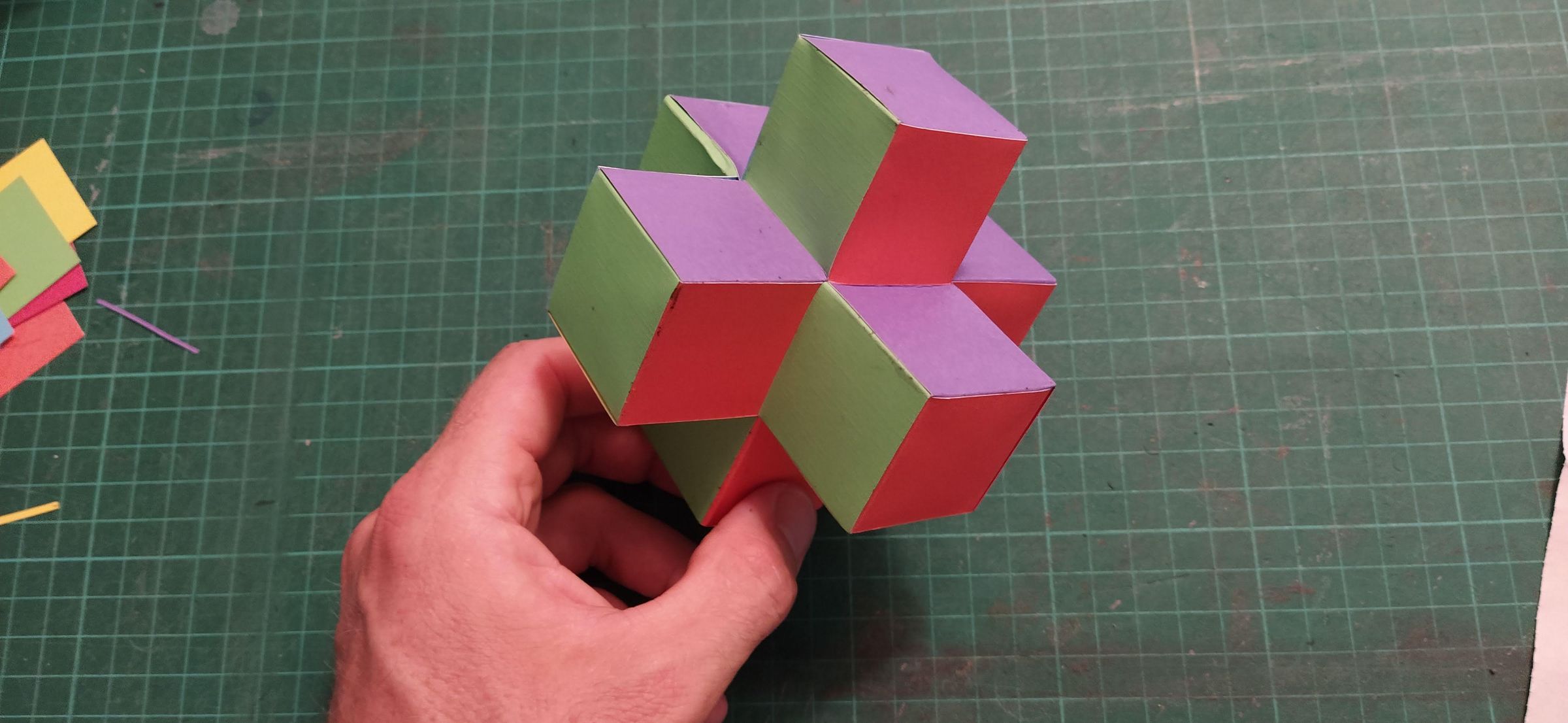Rainbow Colored 3D Paper Cross : 5 Steps (with Pictures) - Instructables