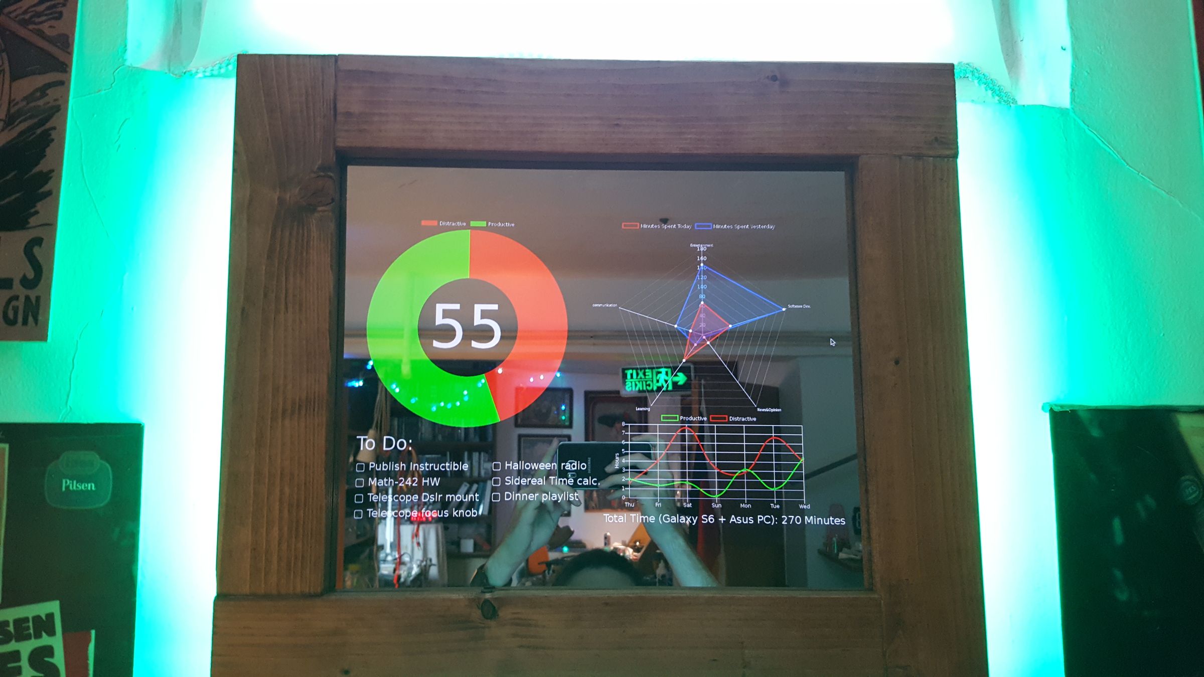 Productivity Tracker - Powered by Raspberry Pi : 9 Steps (with Pictures ...