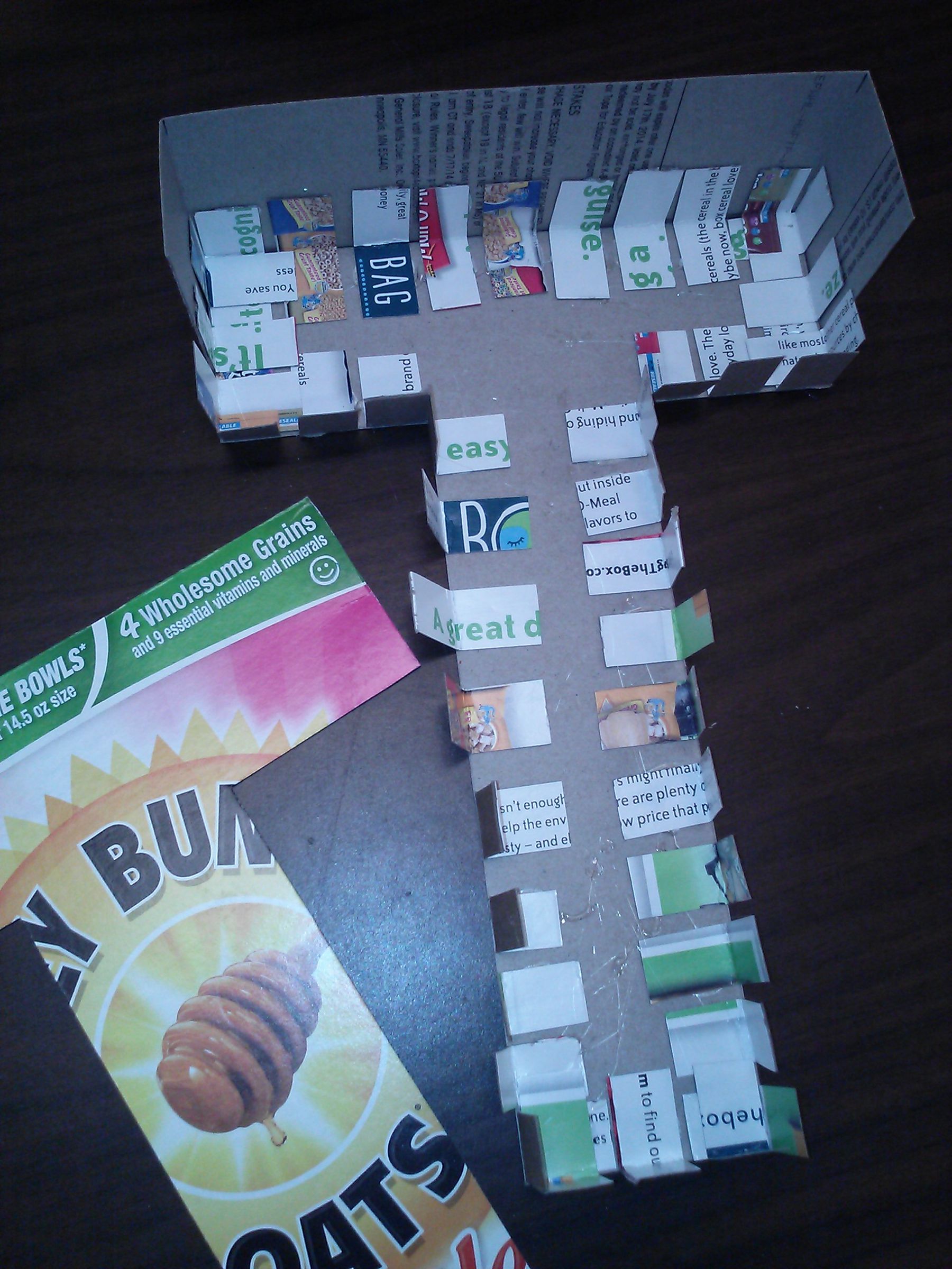 Cereal Box Letters : 9 Steps (with Pictures) - Instructables