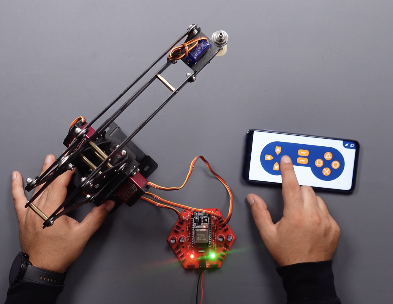 Esp32 Servo Motor Controller Board Wireless Control With Bluetooth