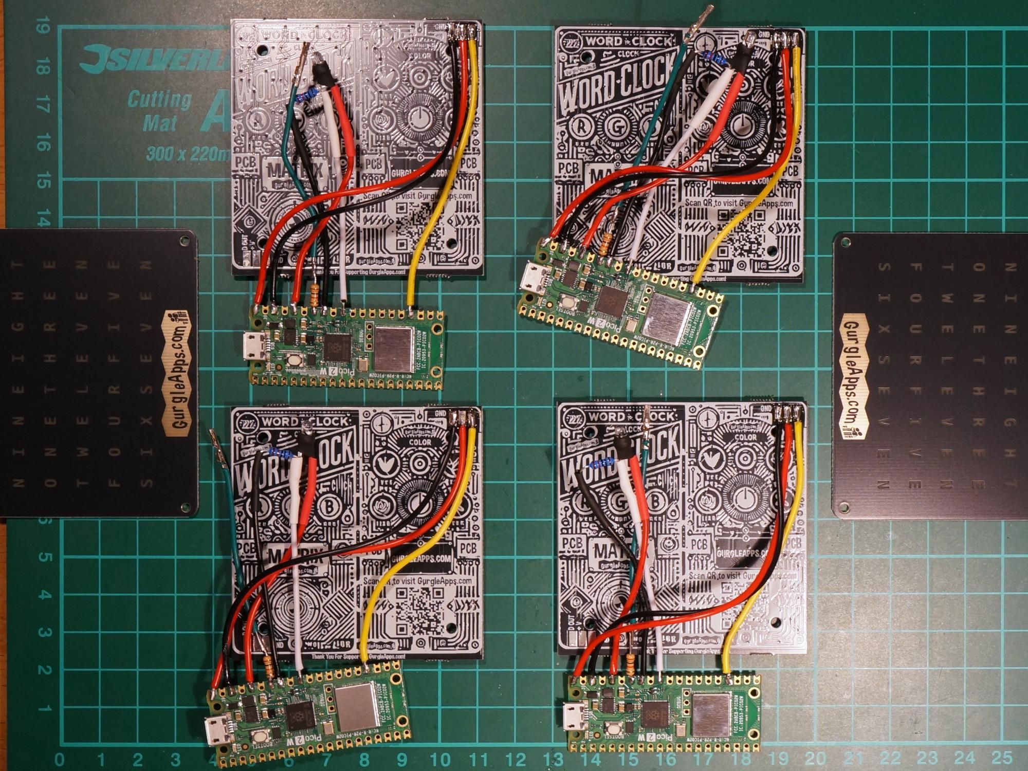 GurgleApps Word Clock V2 With Capacitive Touch, Ambient Light Sensor ...