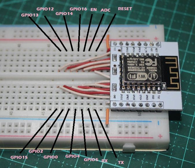 ESP-12F: ESP8266 Module - Minimal Breadboard for Flashing : 11 Steps ...