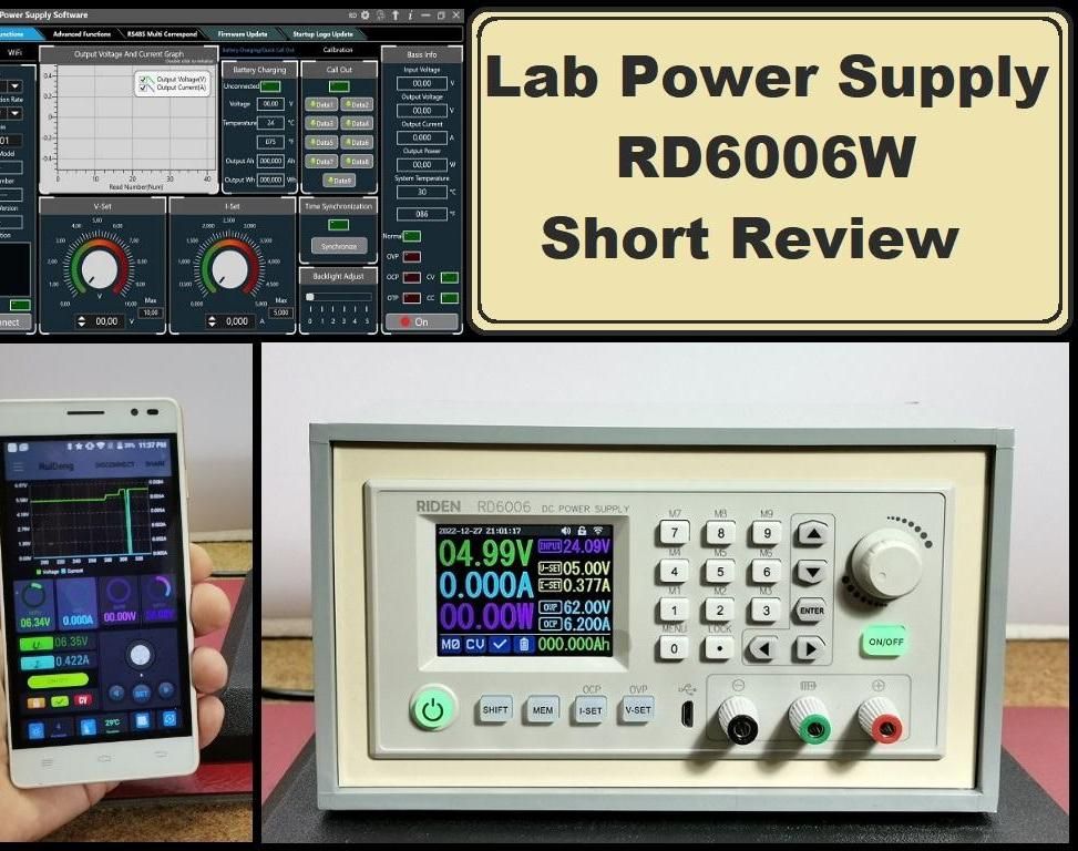 How to Make Advanced Laboratory Power Supply With RD6006W Module, and ...