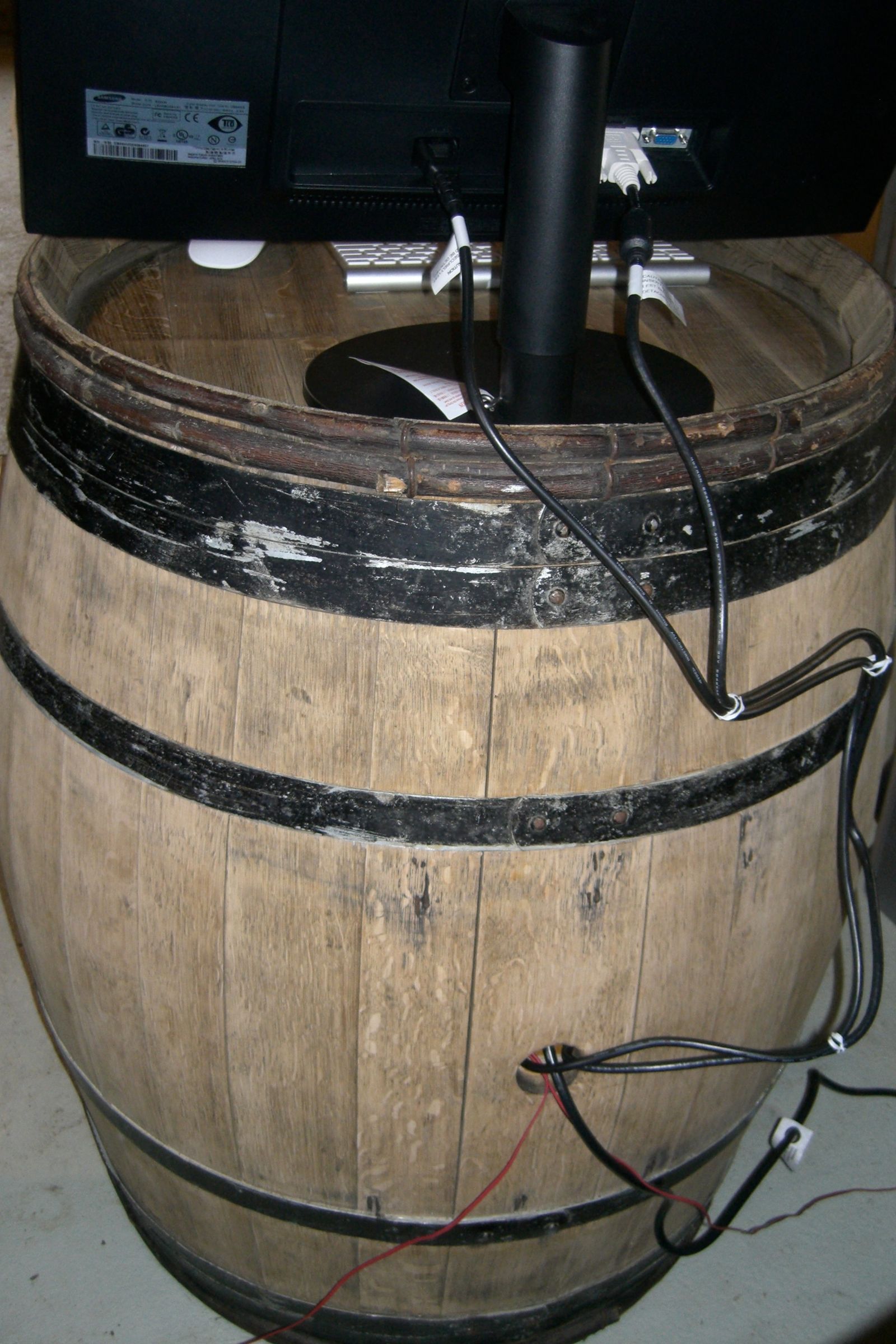 Convert a Wine Barrel Into a Cabinet : 10 Steps (with Pictures ...