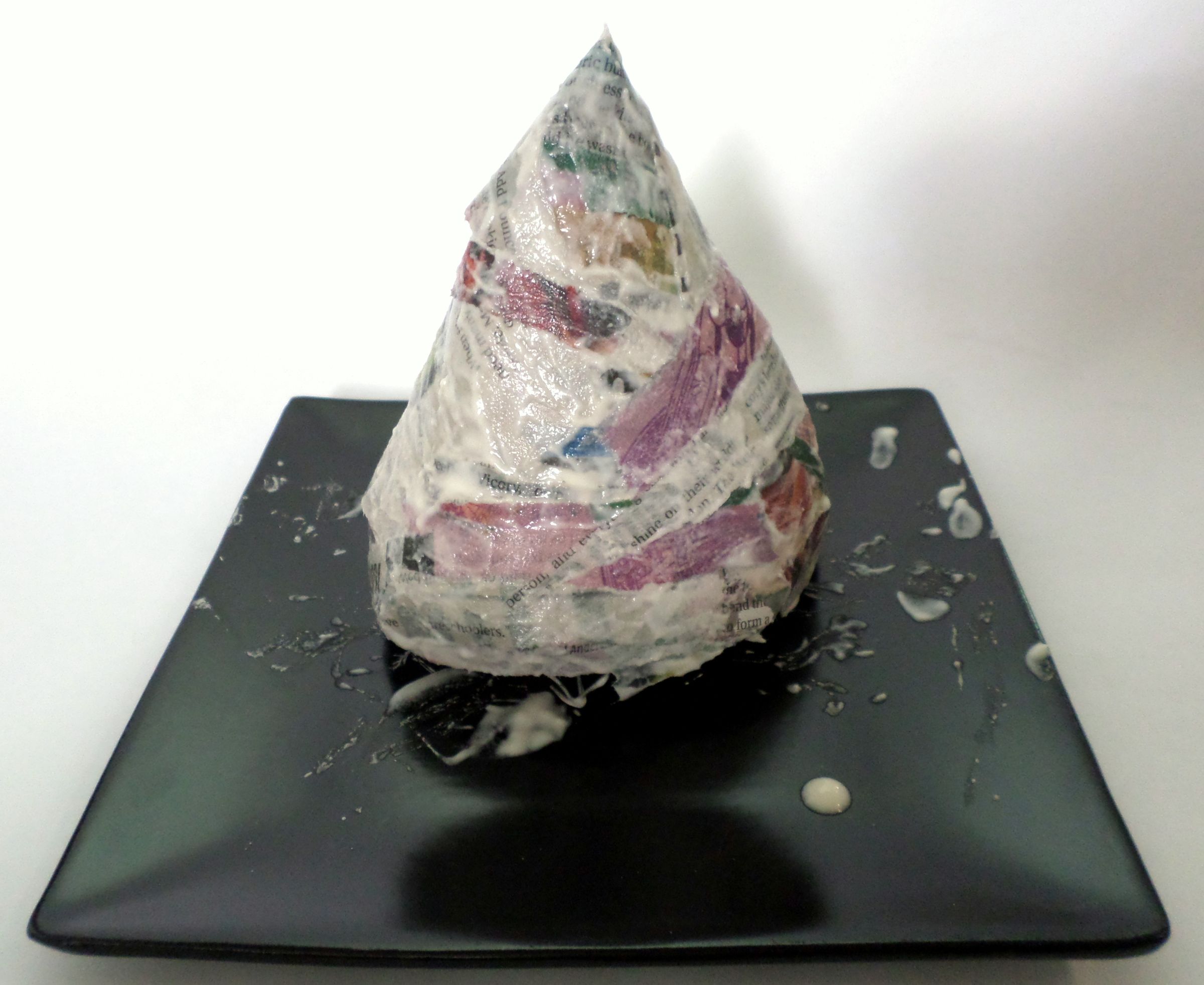 Mini Paper Mache Light-Up Christmas Tree : 8 Steps (with Pictures ...