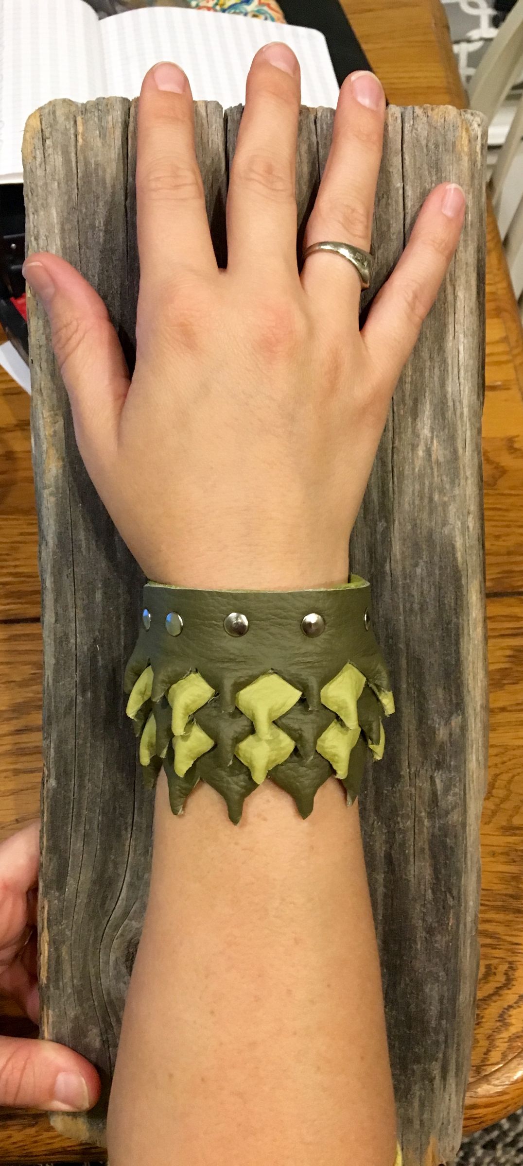 Leather Mini Dragon Scale Bracelet : 9 Steps (with Pictures ...