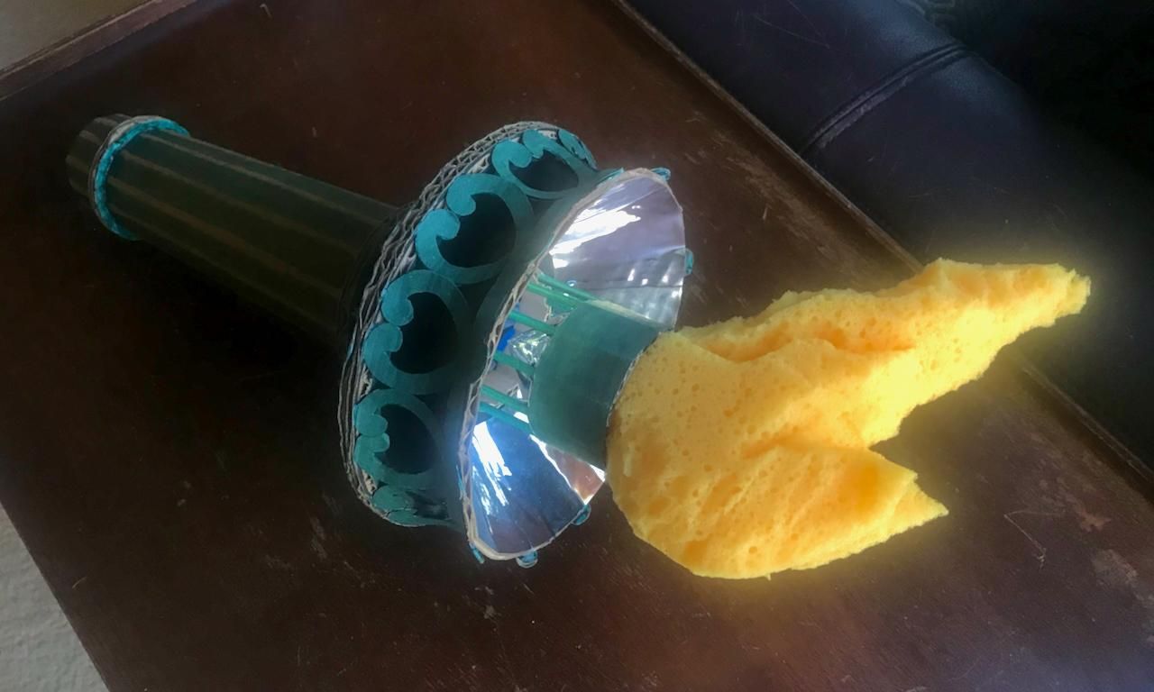 Statue of Liberty Torch, Using Cardboard : 9 Steps (with Pictures ...