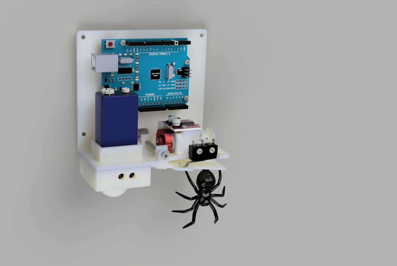 Motion Detecting Spider Dropper : 15 Steps - Instructables