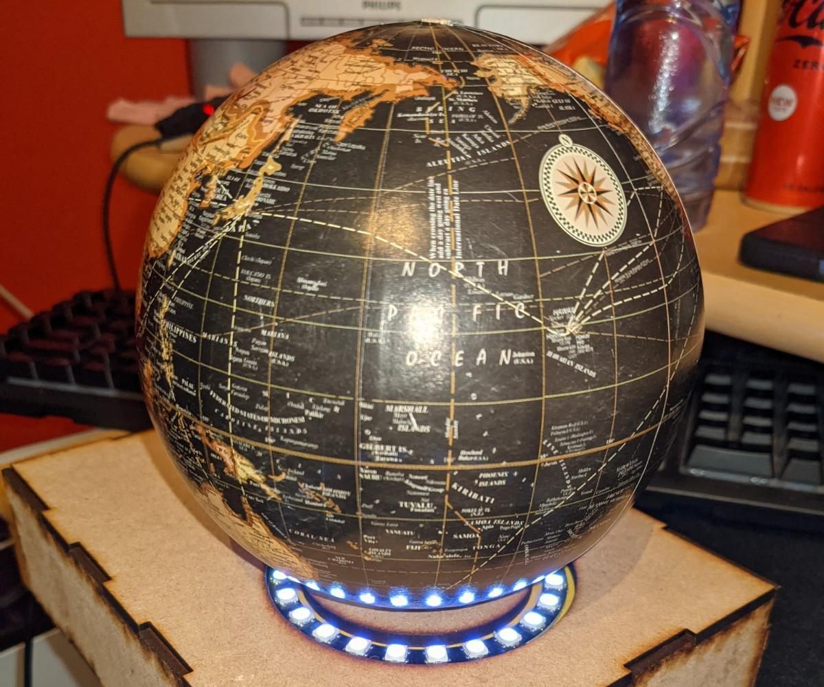 Usb Connected Rotatable Globe : 6 Steps - Instructables