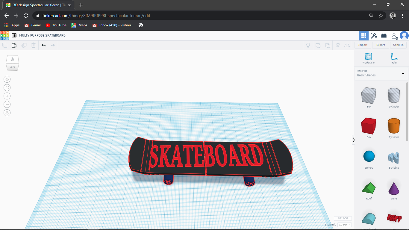Multy Purpose Skatingboard (category : Make It Move) by VISHNU .C. SABU : 4 Steps - Instructables