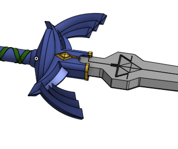 How to Make Legend of Zelda Master Sword in Onshape(not Actual Size ...