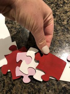 Valentine Puzzle Piece Heart Wreath : 5 Steps (with Pictures ...