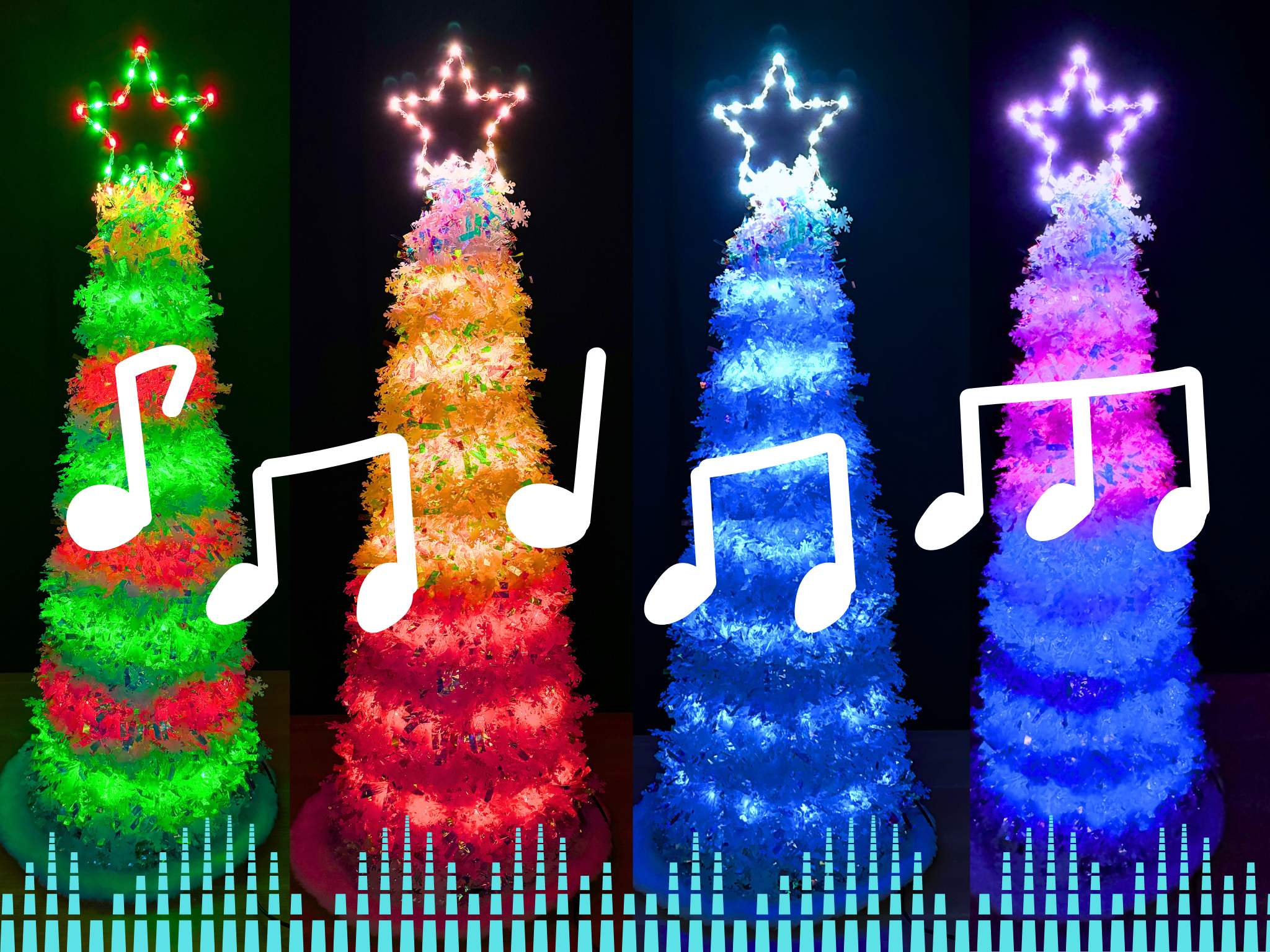 Make a LED Christmas Tree That Syncs to Music! (Custom Build From ...