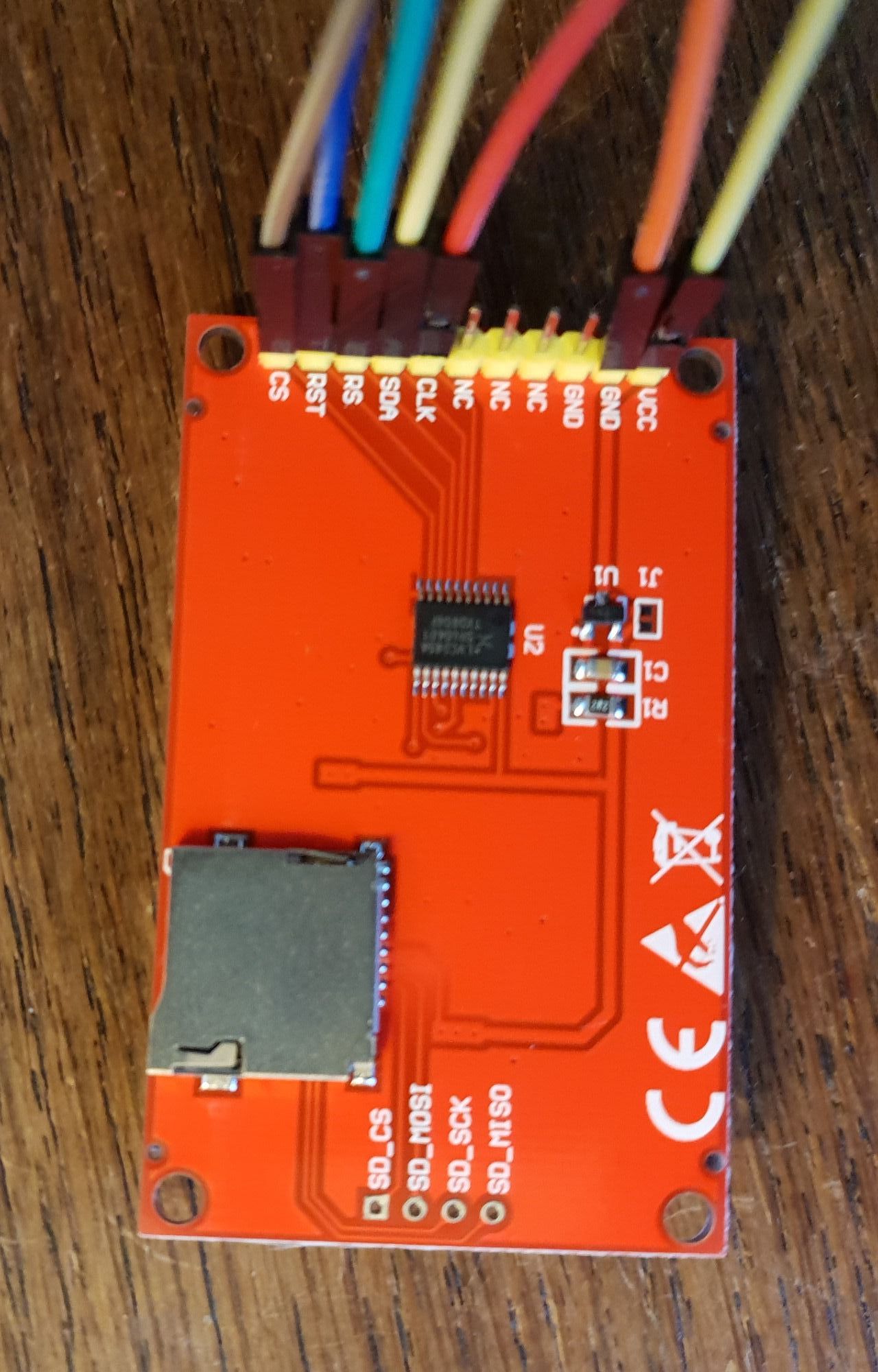 Thermometer With Temperature Relative Colour on a 2" TFT Display and ...