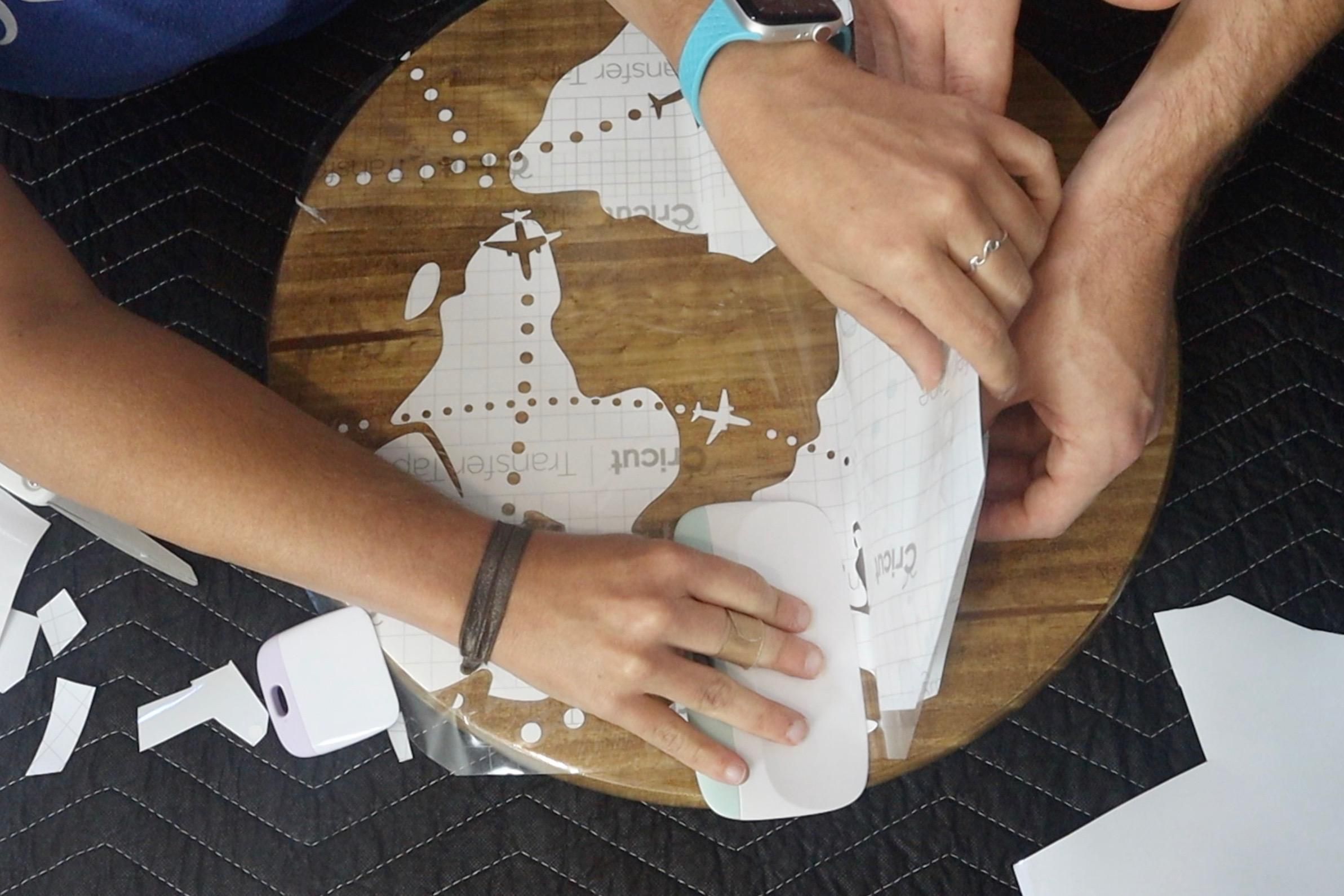 World Map End Table | Made With a Cricut! : 7 Steps (with Pictures ...