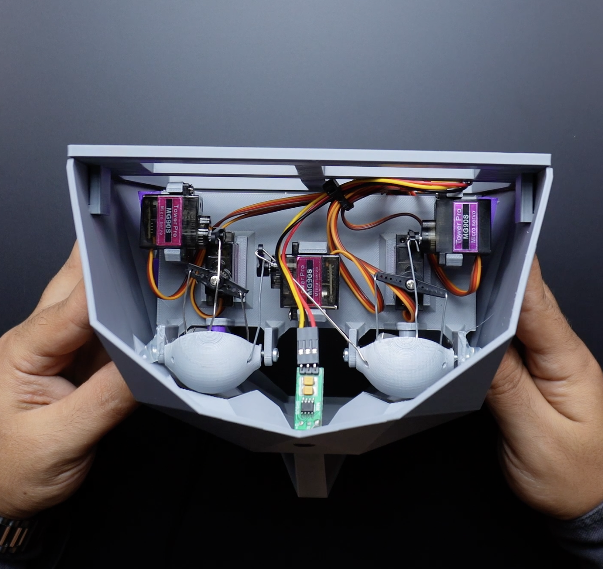 Face With Animatronic Eyes, Motion Detection and Voice : 6 Steps (with ...