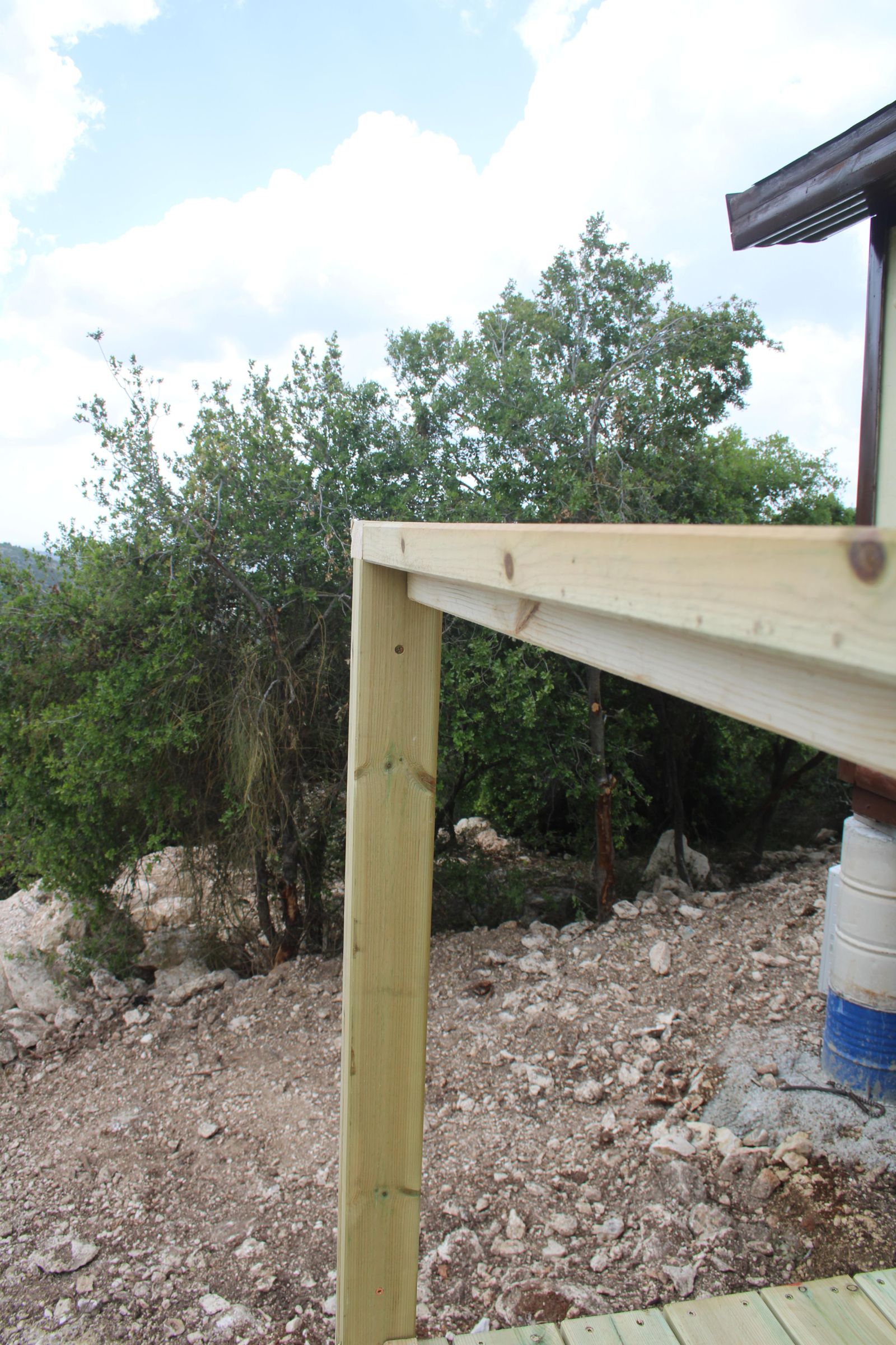 Elevated Wooden Deck (With Stairs) : 11 Steps (with Pictures ...