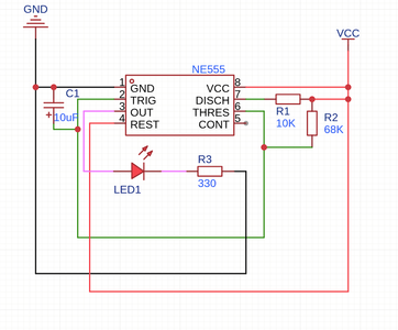 The Blinking LED: a Beginner's Guide With the NE555 Timer : 3 Steps - Instructables