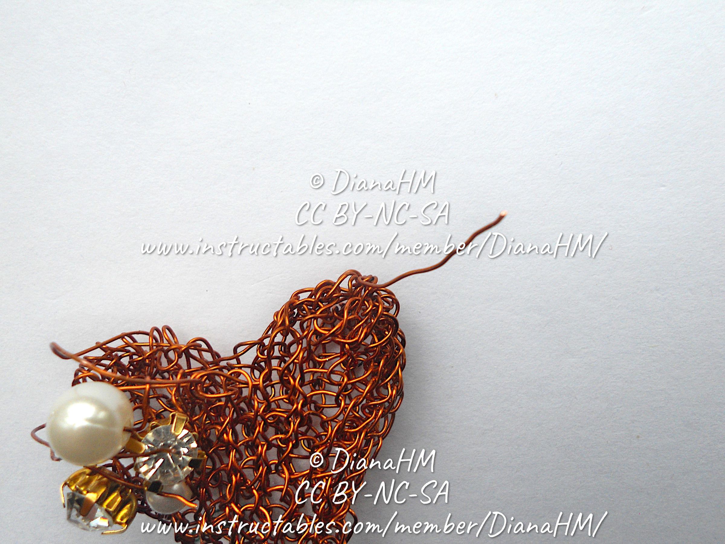 Knitted Wire Heart Pendant : 16 Steps (with Pictures) - Instructables