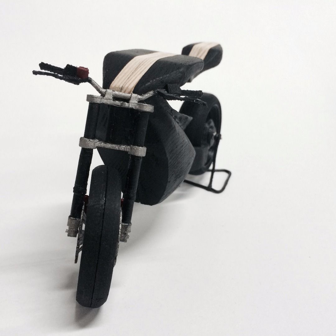 Scaled Wood & 3D Printed Motorcycle Model : 9 Steps (with Pictures ...