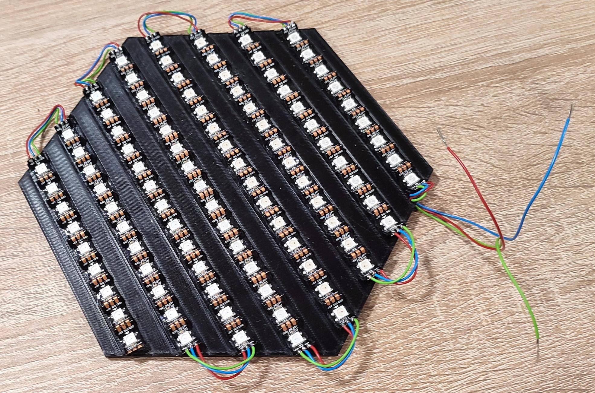 Creating a Stylish Triangular Pixels LED Clock Using WS2812 Leds and ...