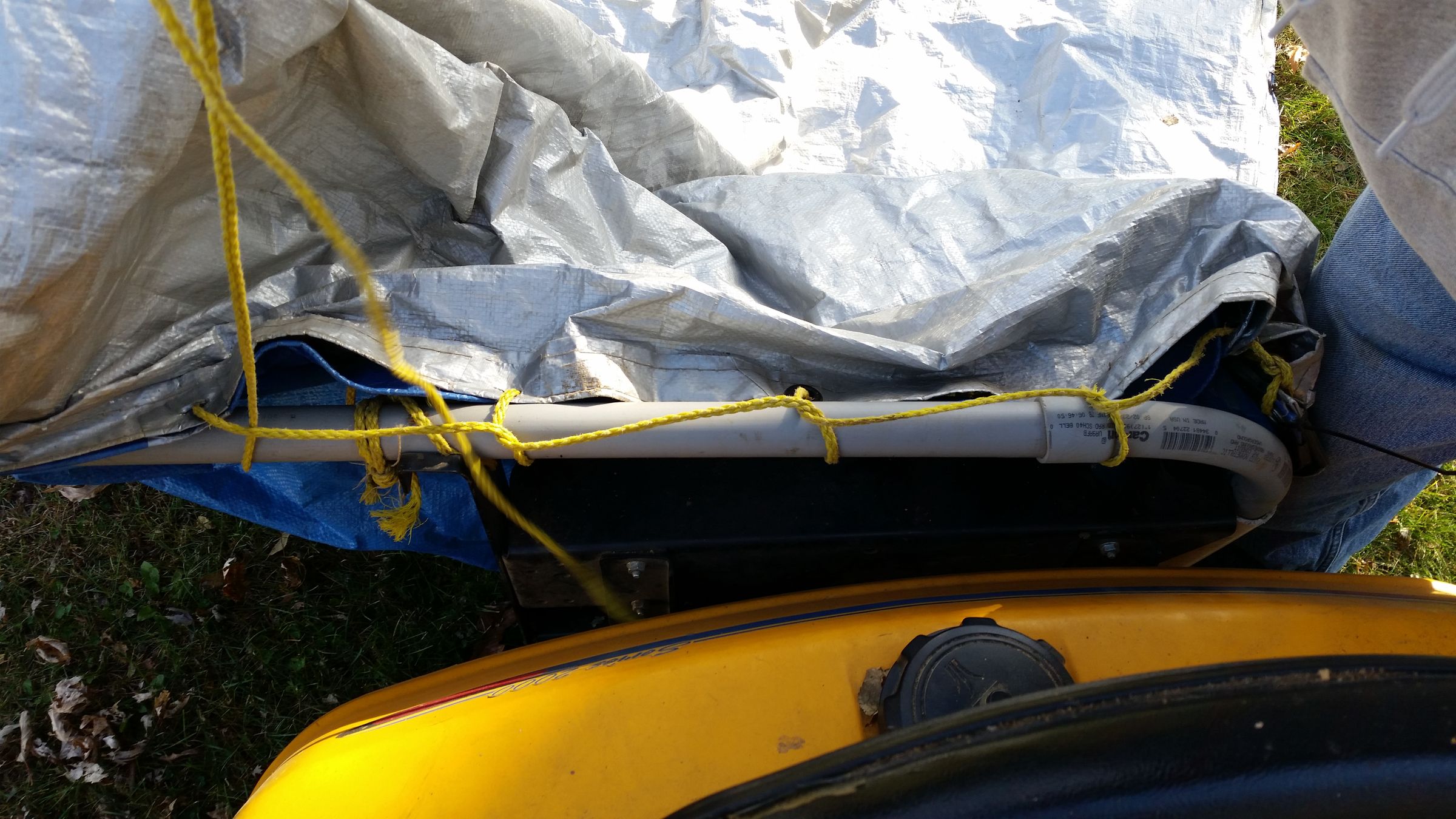 Tarp Leaf Bagging System : 5 Steps (with Pictures) - Instructables