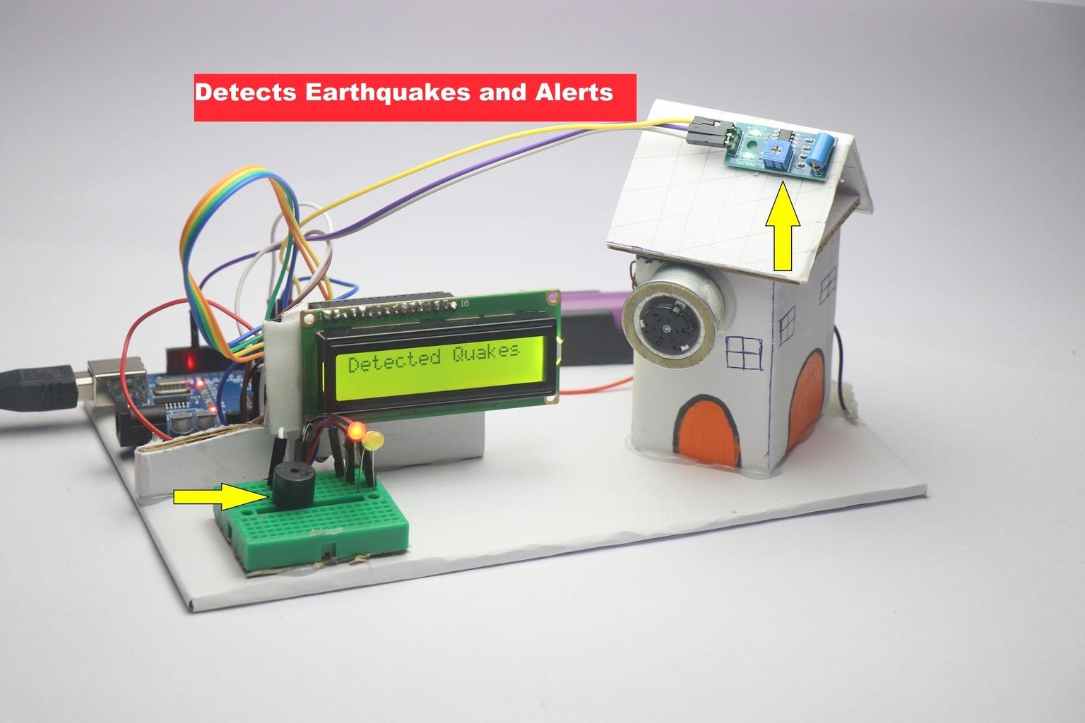 Diy Earthquake Detector And Alert System Using Arduino 5 Steps With Pictures Instructables
