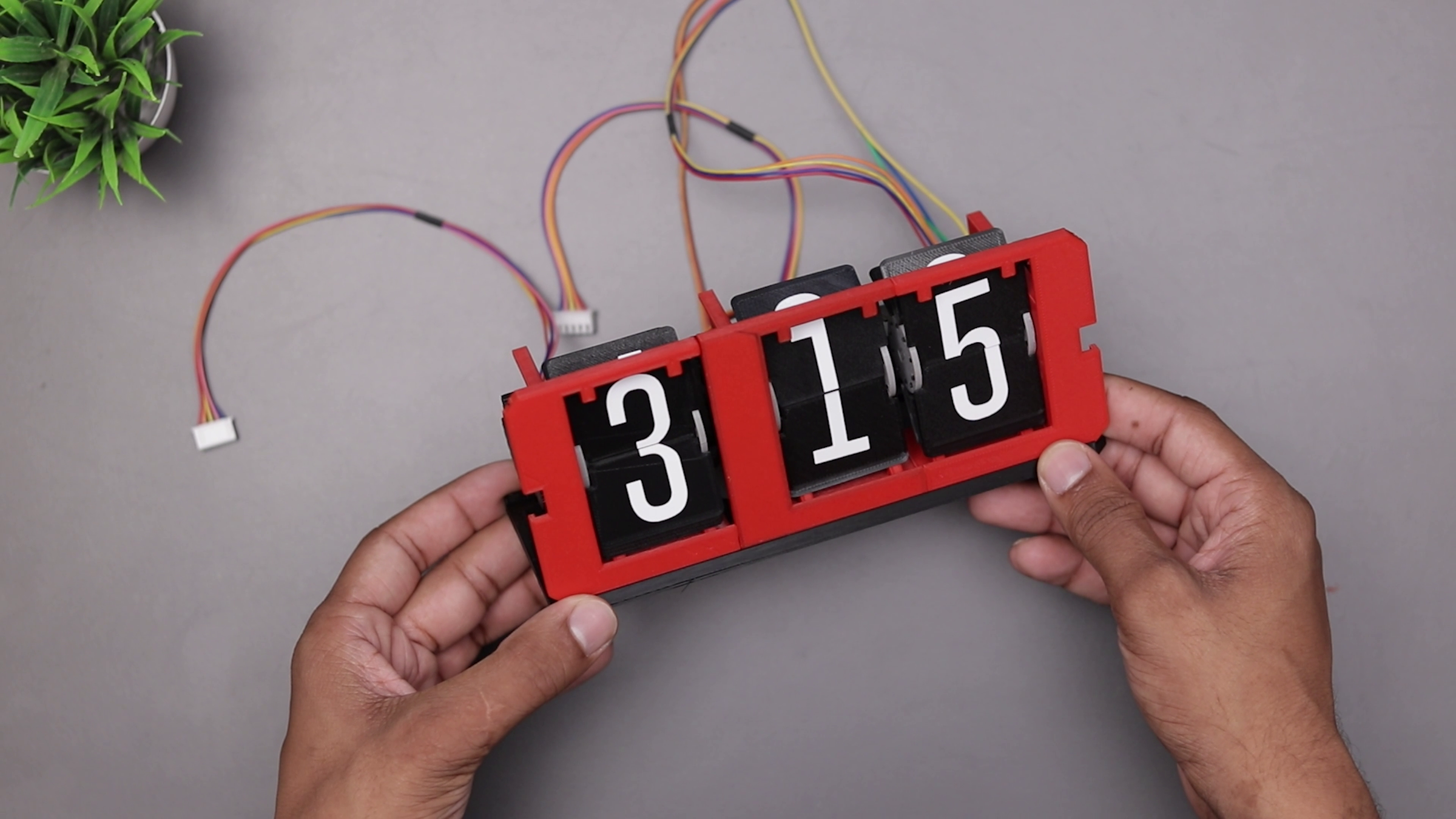 Making a Split Flat Display Clock - 3D Printed | Arduino : 16 Steps ...