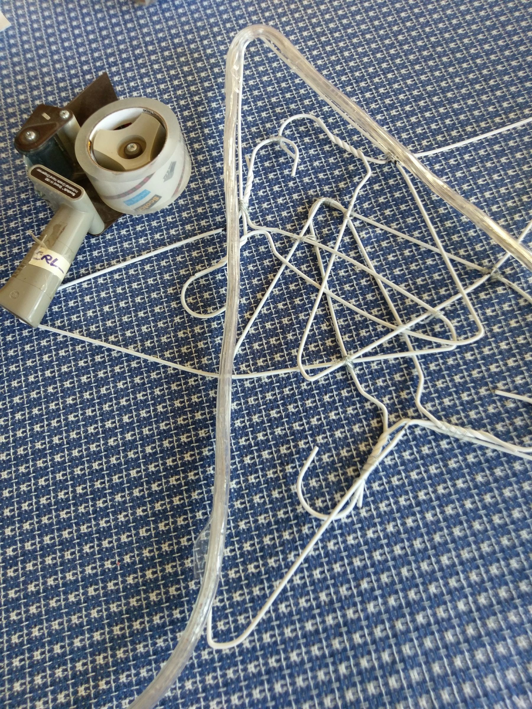 Intro: DIY Lighted Star ~ From 5 Coat Hangers & a Rope Light : 10 Steps ...