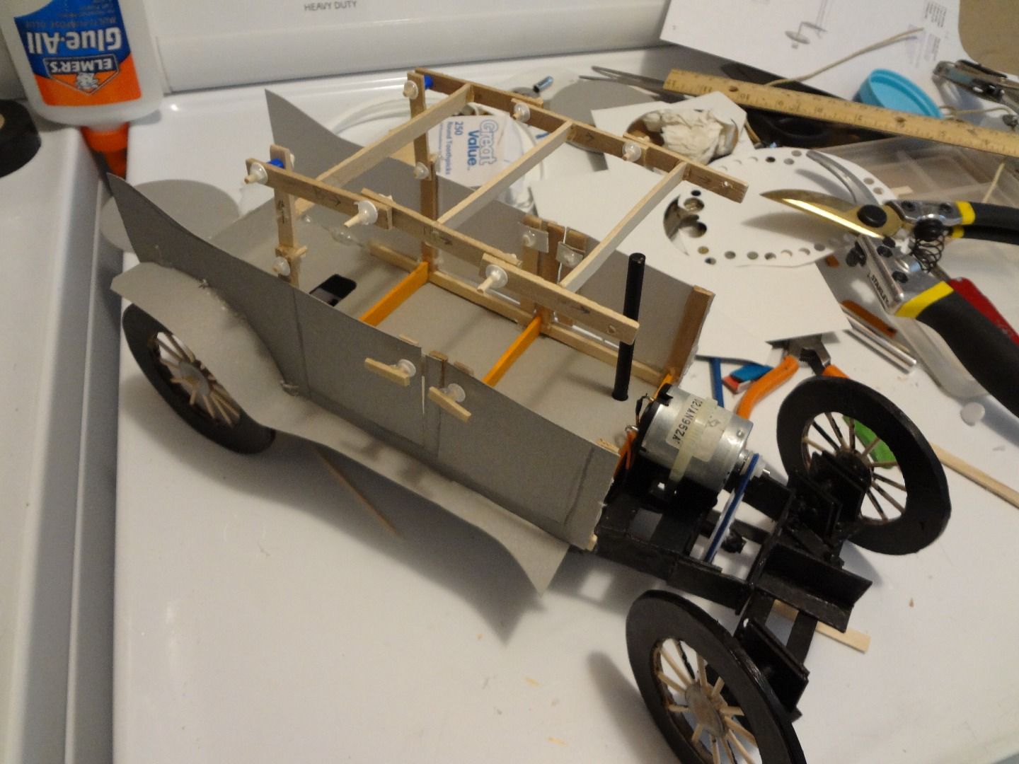 Classic Convertible Cardboard Electric Car. : 16 Steps (with Pictures ...