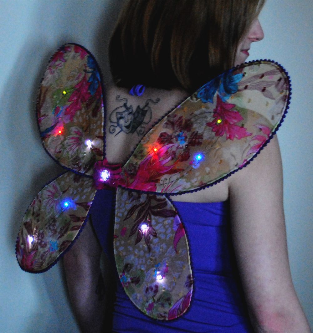 Programmable Light Up Fairy Wings : 7 Steps - Instructables