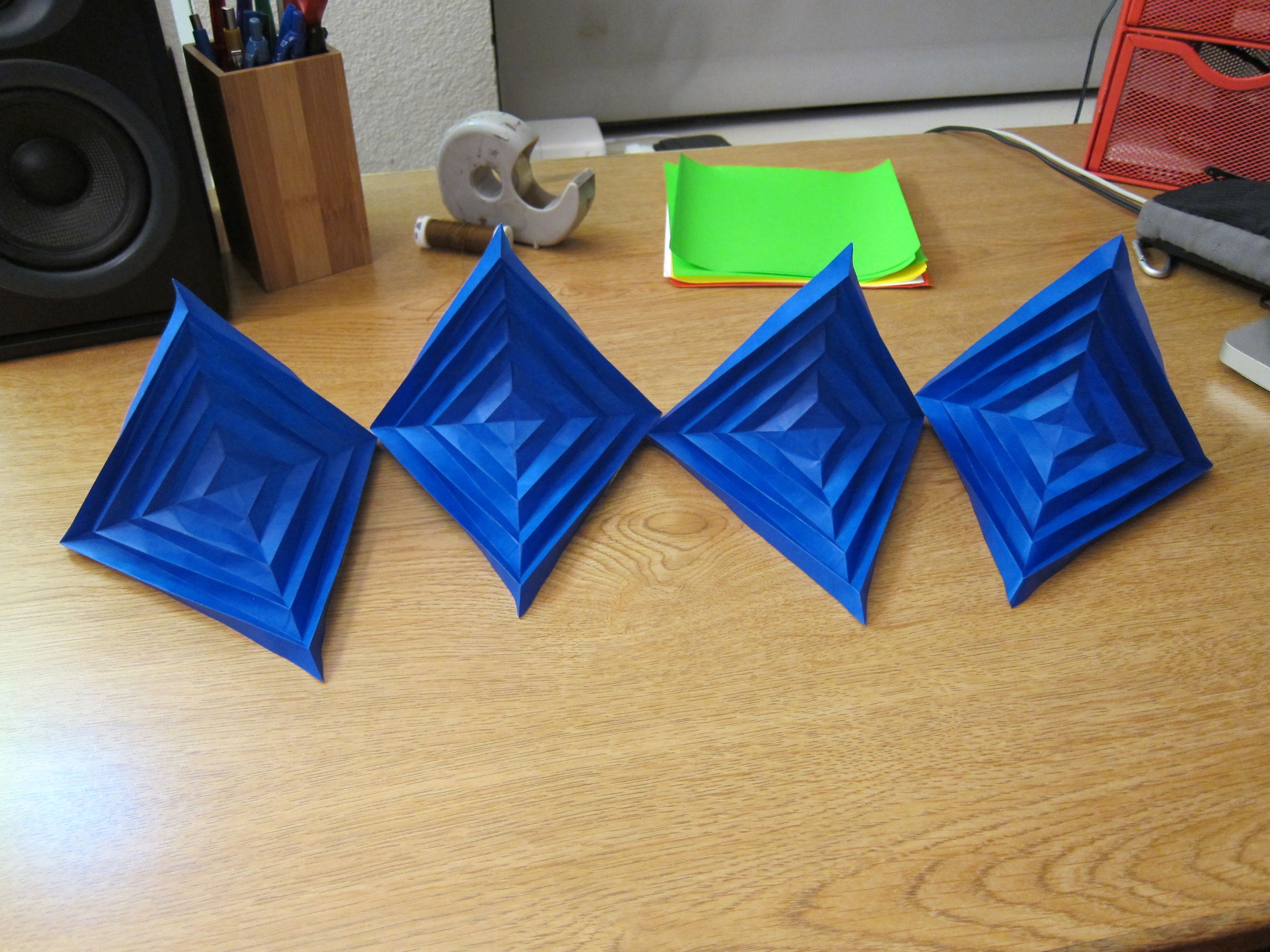 Paper "Cube" Made of Hyperbolic Paraboloids - Modular Math Origami : 7 ...