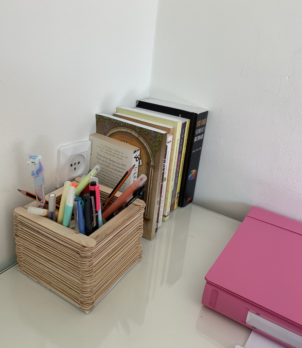 From a Popsicle Stick to Desk Organizer : 5 Steps (with Pictures ...