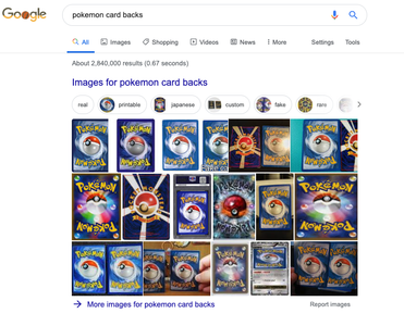 Pokemon Card Back Side