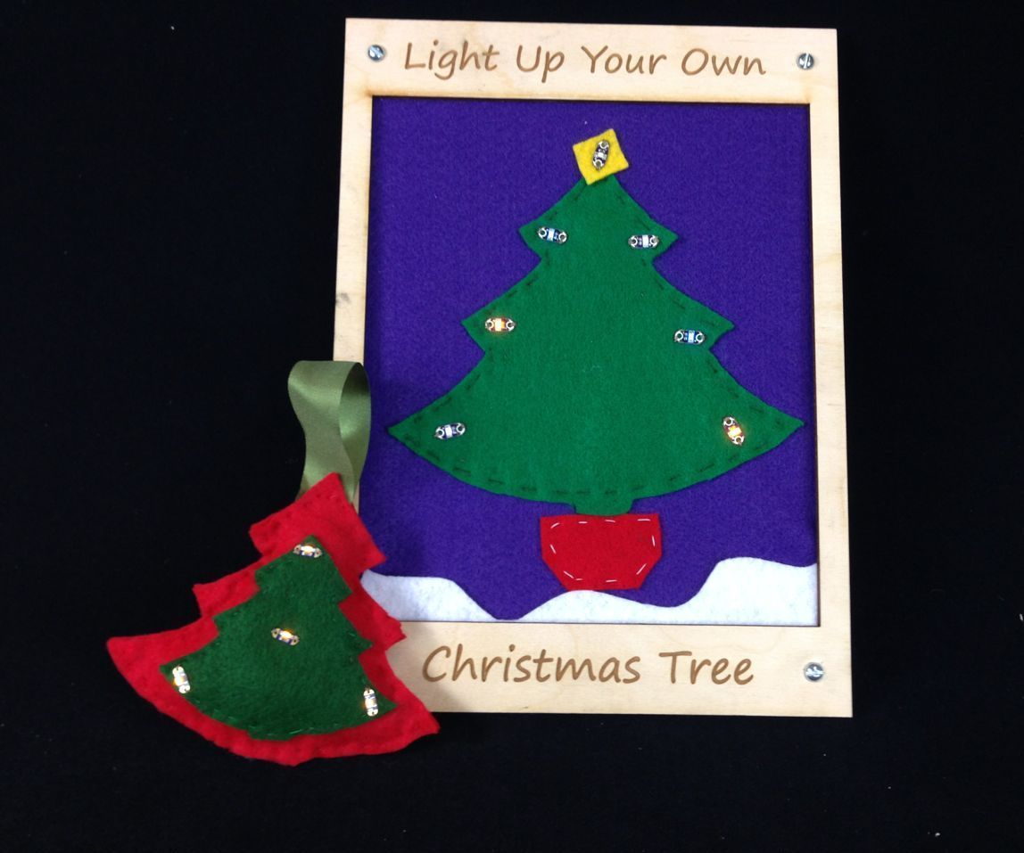 LED Christmas Tree Ornament Using Conductive Thread : 15 Steps (with ...