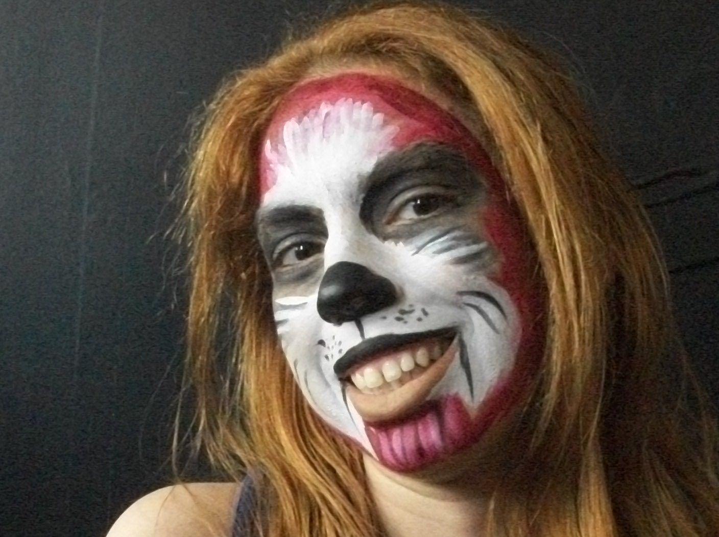 Simple Dog Face Paint