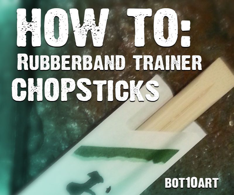 Trainer Rubber Band Chopsticks - Instructables