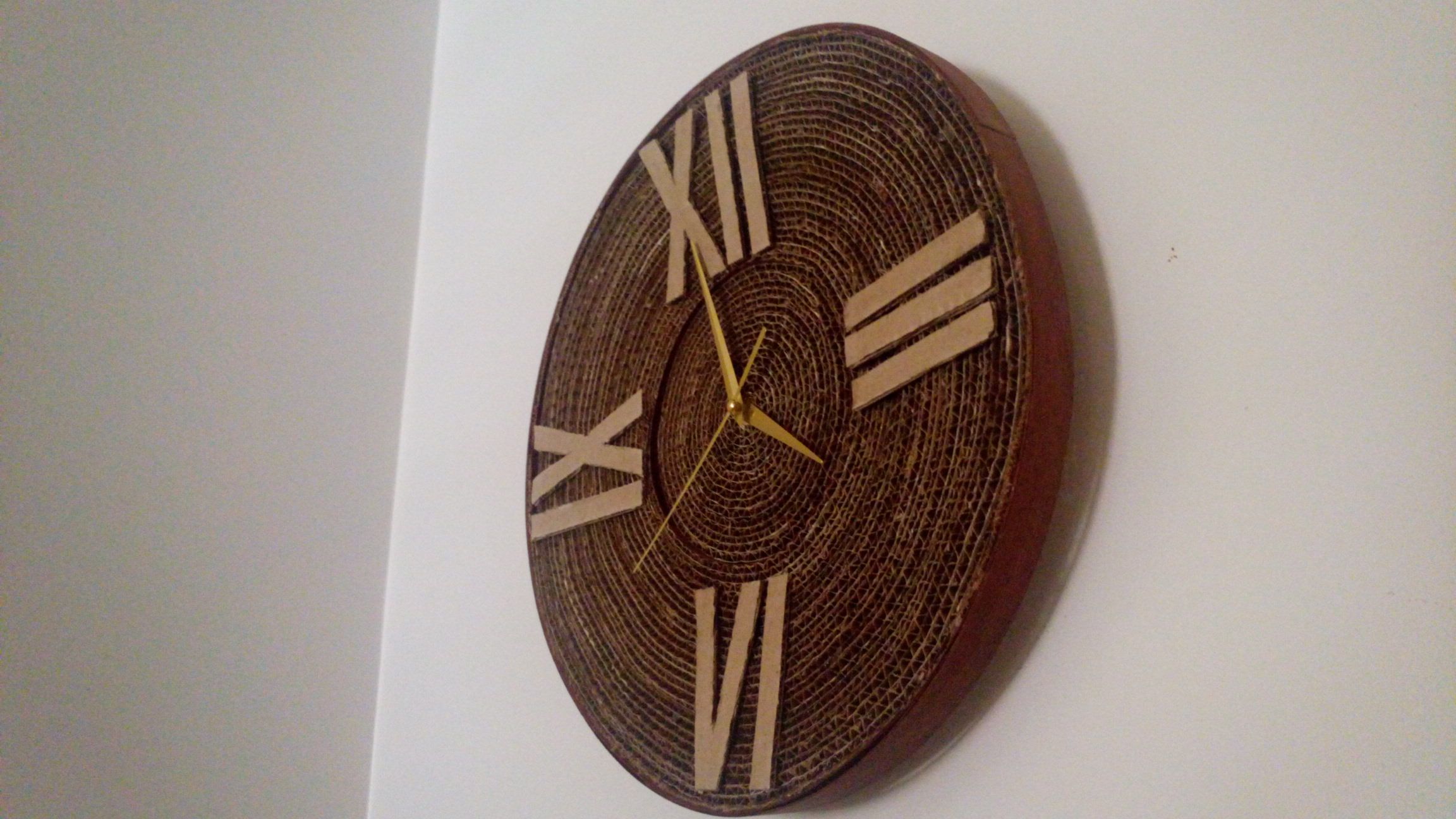 Cardboard Wall Clock : 12 Steps (with Pictures) - Instructables