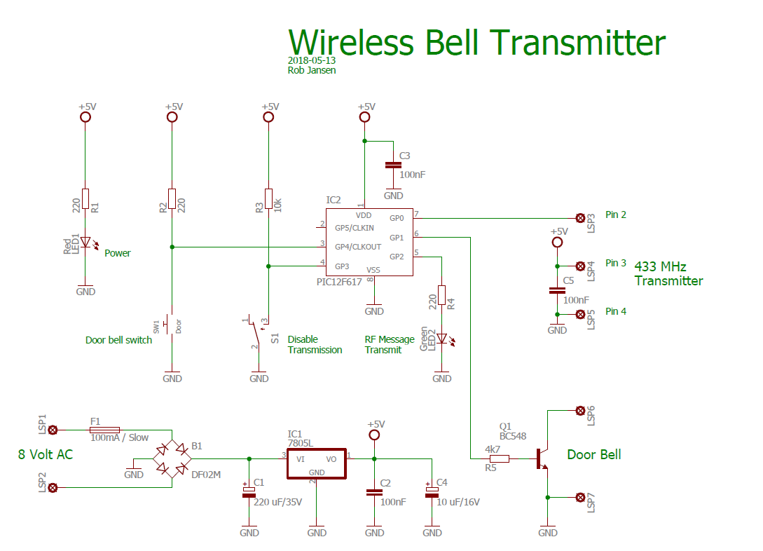 Wireless Doorbell Transmitter : 3 Steps (with Pictures) - Instructables