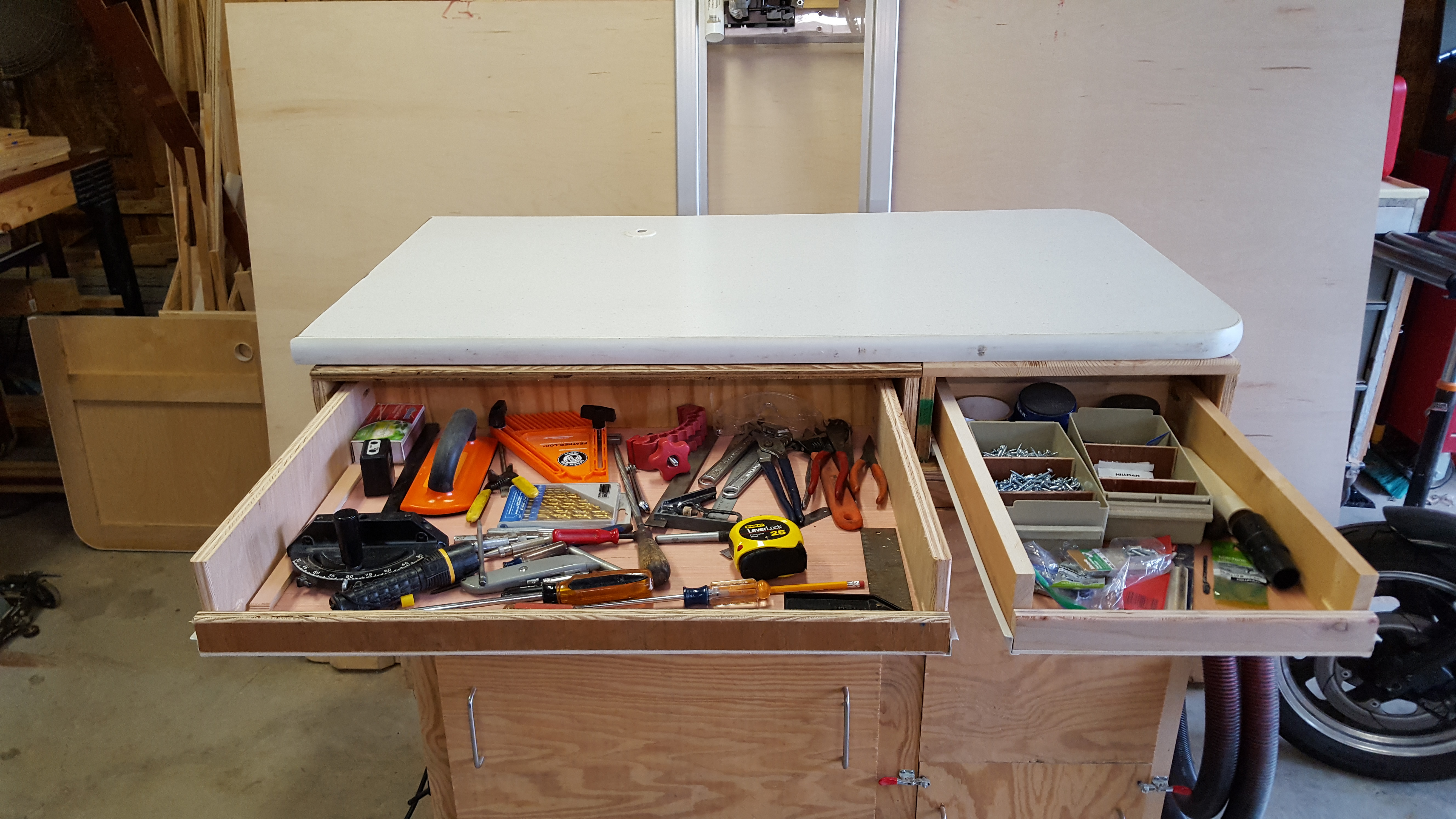 Add a Formica Top & Drawers to Your Work Bench (with Pictures ...