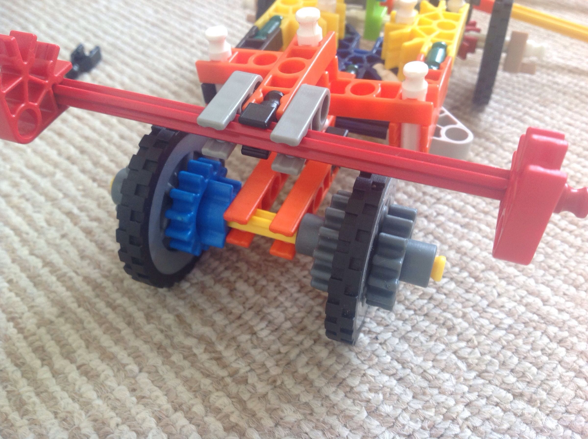 Knex Car That Steers (instructions) : 7 Steps - Instructables