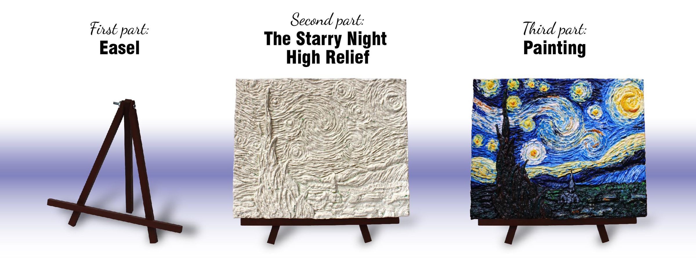 DIY Relief Painting - Starry Night : 25 Steps (with Pictures ...