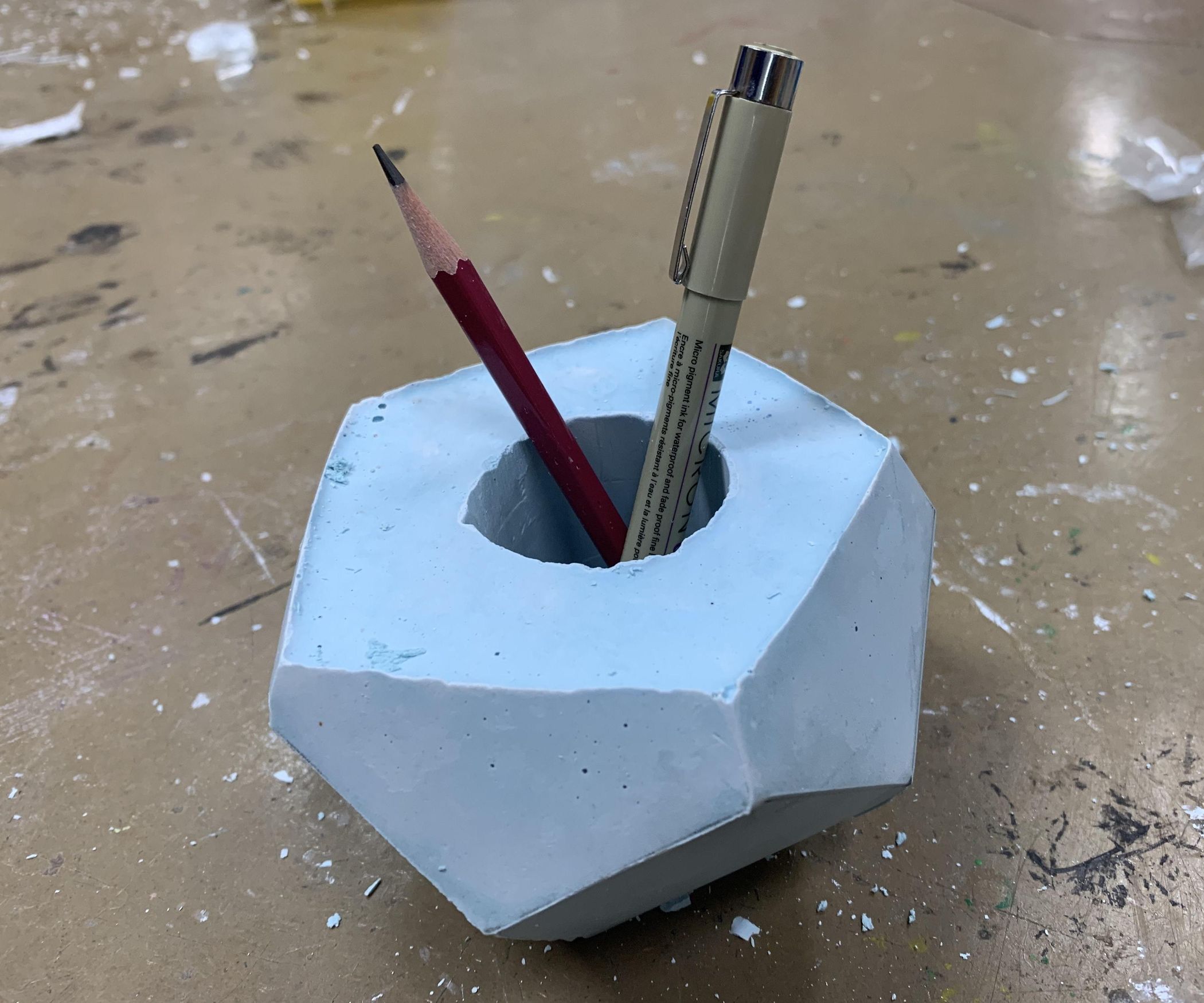 Casting Plaster to Make a Pencil Holder : 7 Steps - Instructables